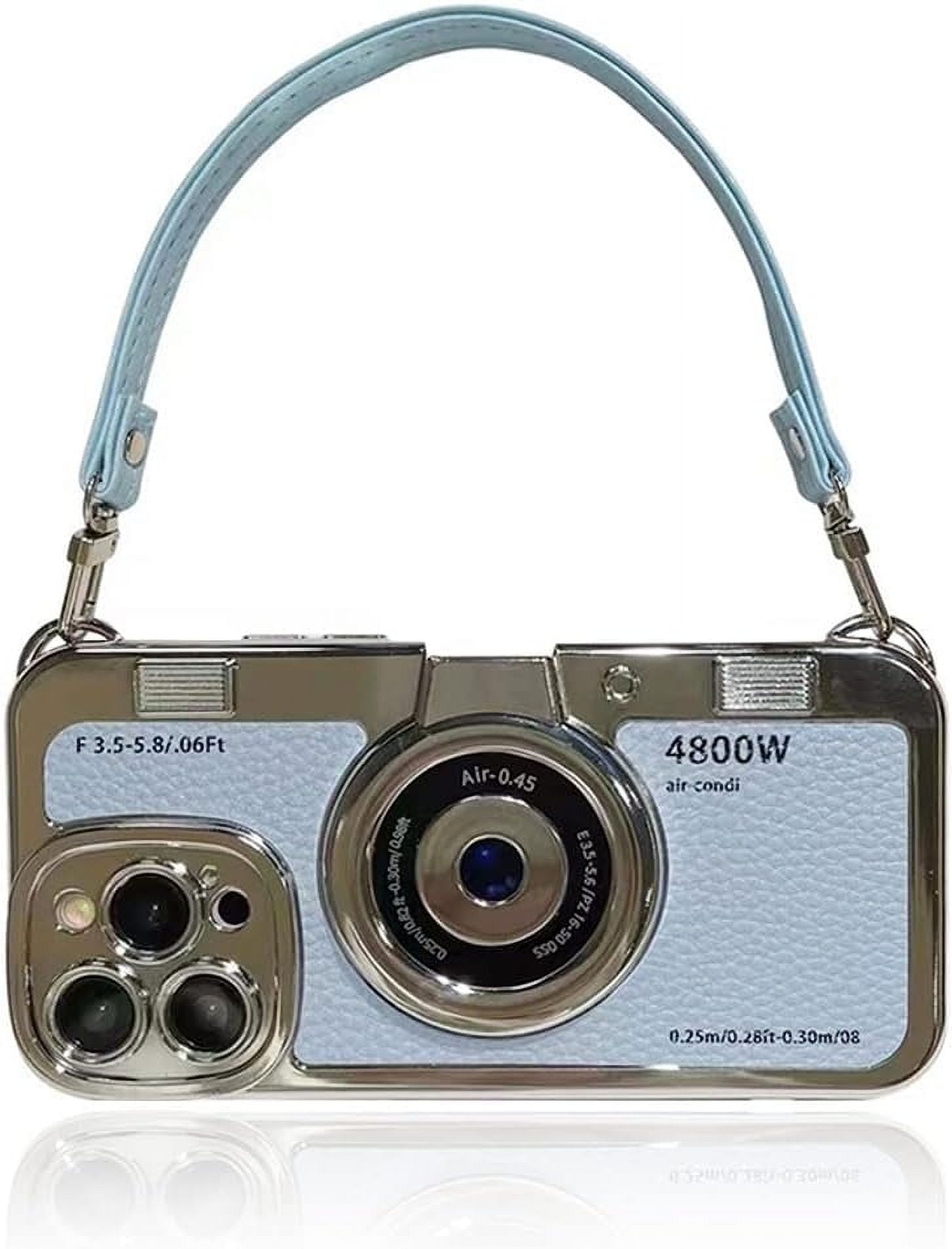 EDASCV-Cute 3D Vintage Camera Phone Case with Hand Strap - Unique Cool ...