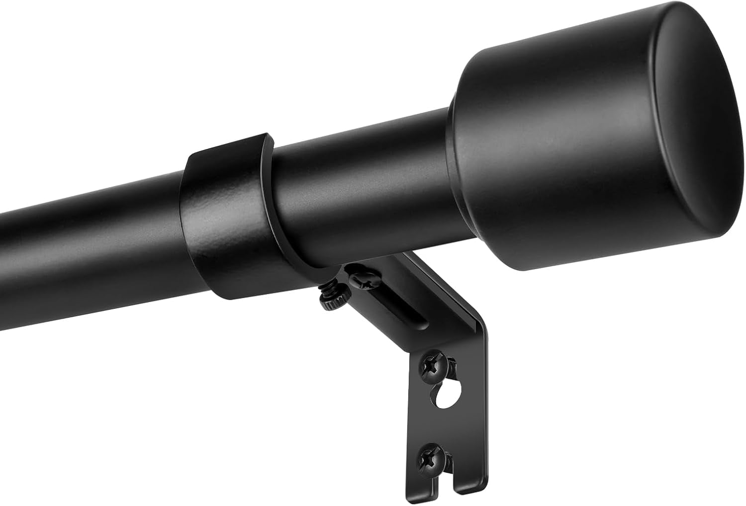 EDASCV-Diameter Matte Black Curtain Rods Itself is 30 to 90 inch, 1 ...