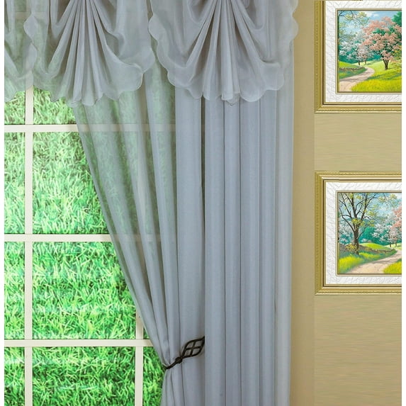 EDASCV-Emelia Original Voile Panel 72", Grey, 60" W x 72" L - Walmart.com