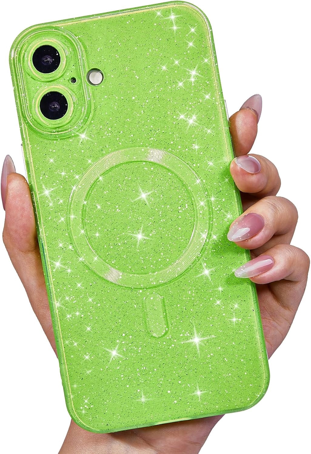 EDASCV-Glitter Case for iPhone 16 Plus Phone Case Magnetic Compatible ...