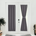 EDASCV-Grey Curtains for Sliding Glass Door,80 Inch Length/Long ...