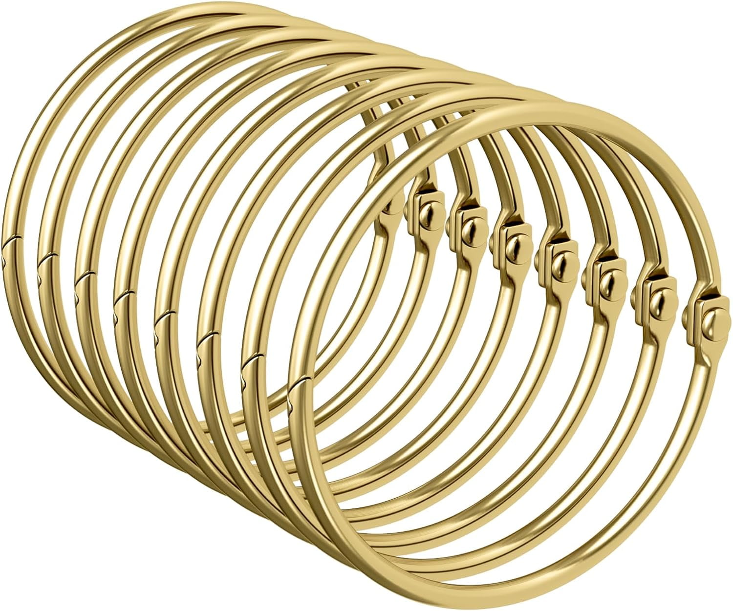 EDASCV-Shower Curtain Rings, Shower Curtain Hooks Rust Proof Shower ...