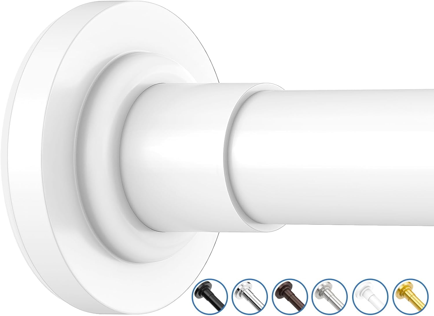 EDASCV-Shower Curtain Rod Adjustable 32-75 Inch, Spring Tension Shower ...