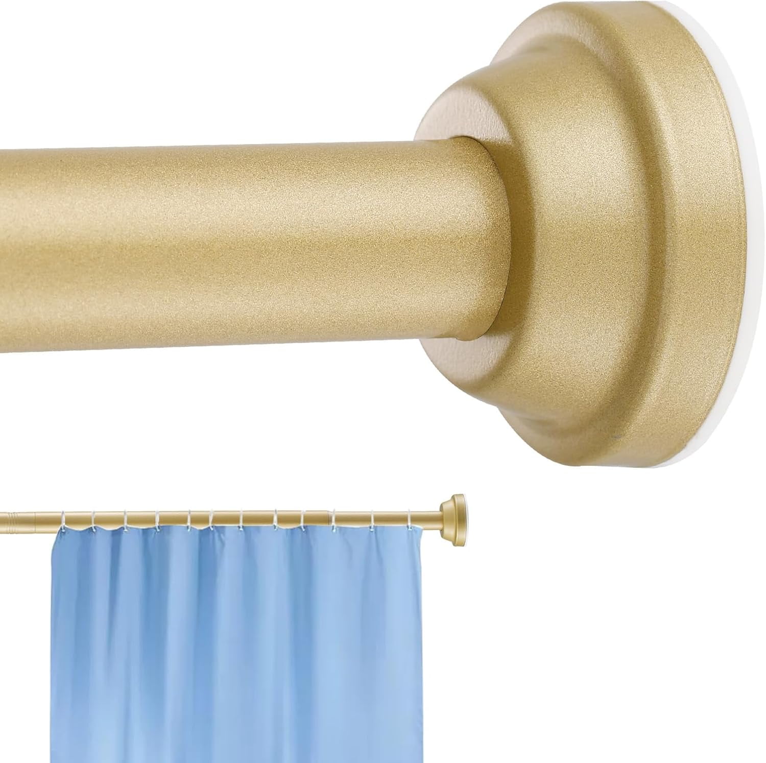 EDASCV-Shower Curtain Rod Gold Tension Extra long Shower Curtain Rods ...