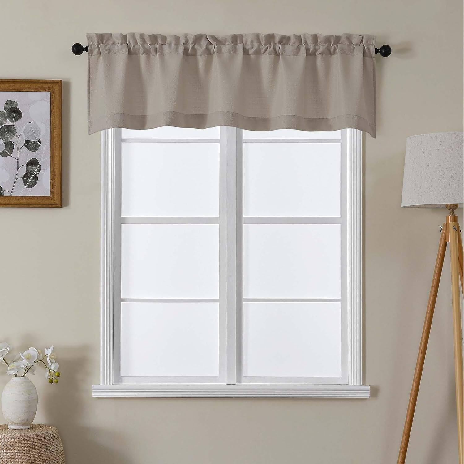 EDASCV-Stone Valance for Windows 1 Piece, Kitchen Window Valance 14 ...