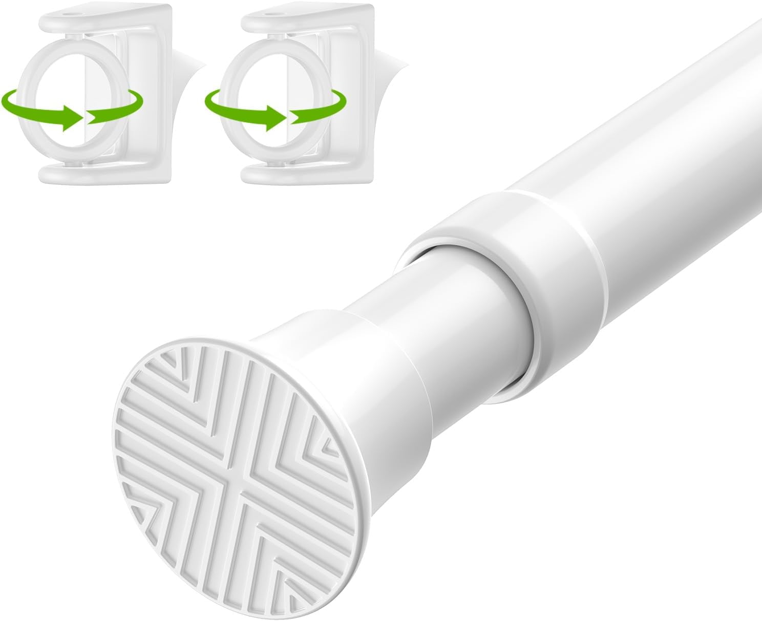 EDASCV-Tension Rods 23-48Inch Tension Curtain Rod Adjustable Curtain ...