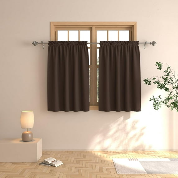 EDASCV-Tier Blackout Curtains 36 Inch Room Darkening Kitchen Window ...