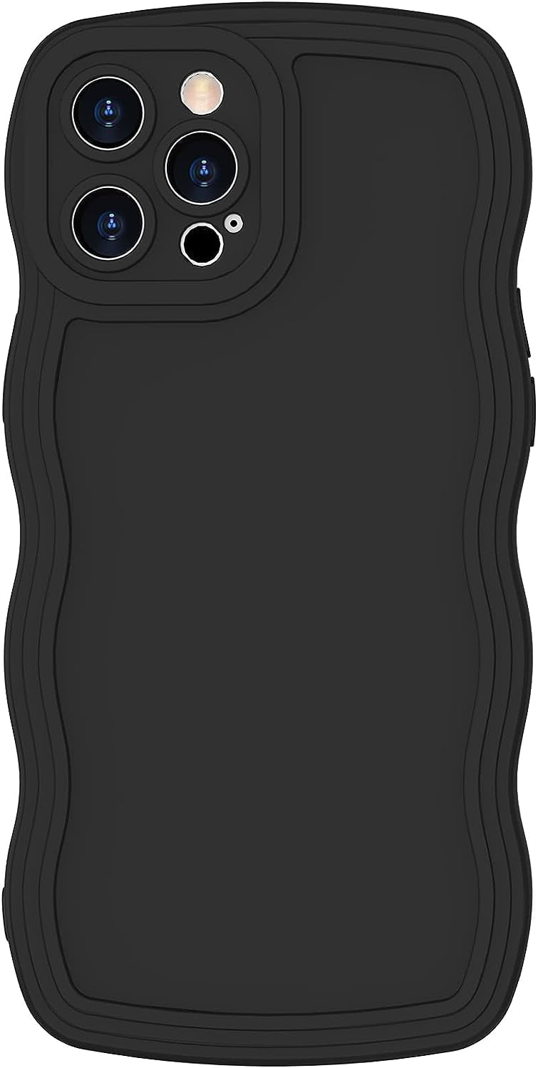 EDASCV-Wave Phone Case for iPhone 12 Pro Black | Curly Frame Design ...
