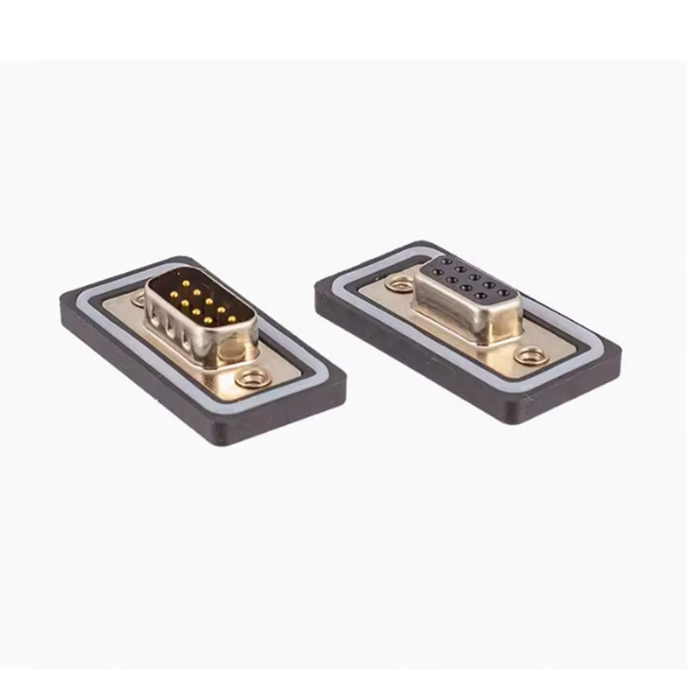 EDB1 female socket solder wire straight pin socket, waterproof IP67 ...