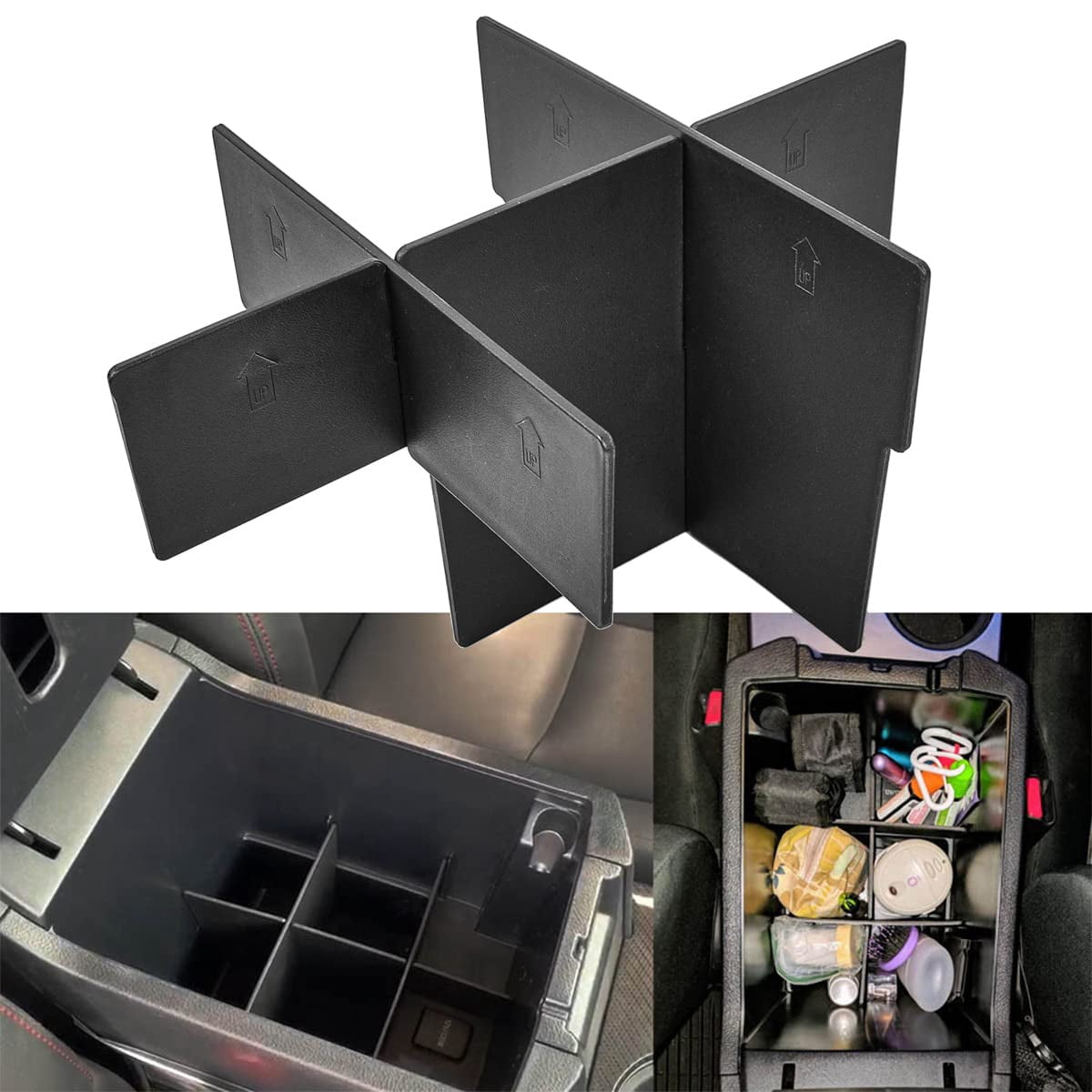 EDBETOS Center Console Organizer Insert Dividers Compatible with Toyota ...
