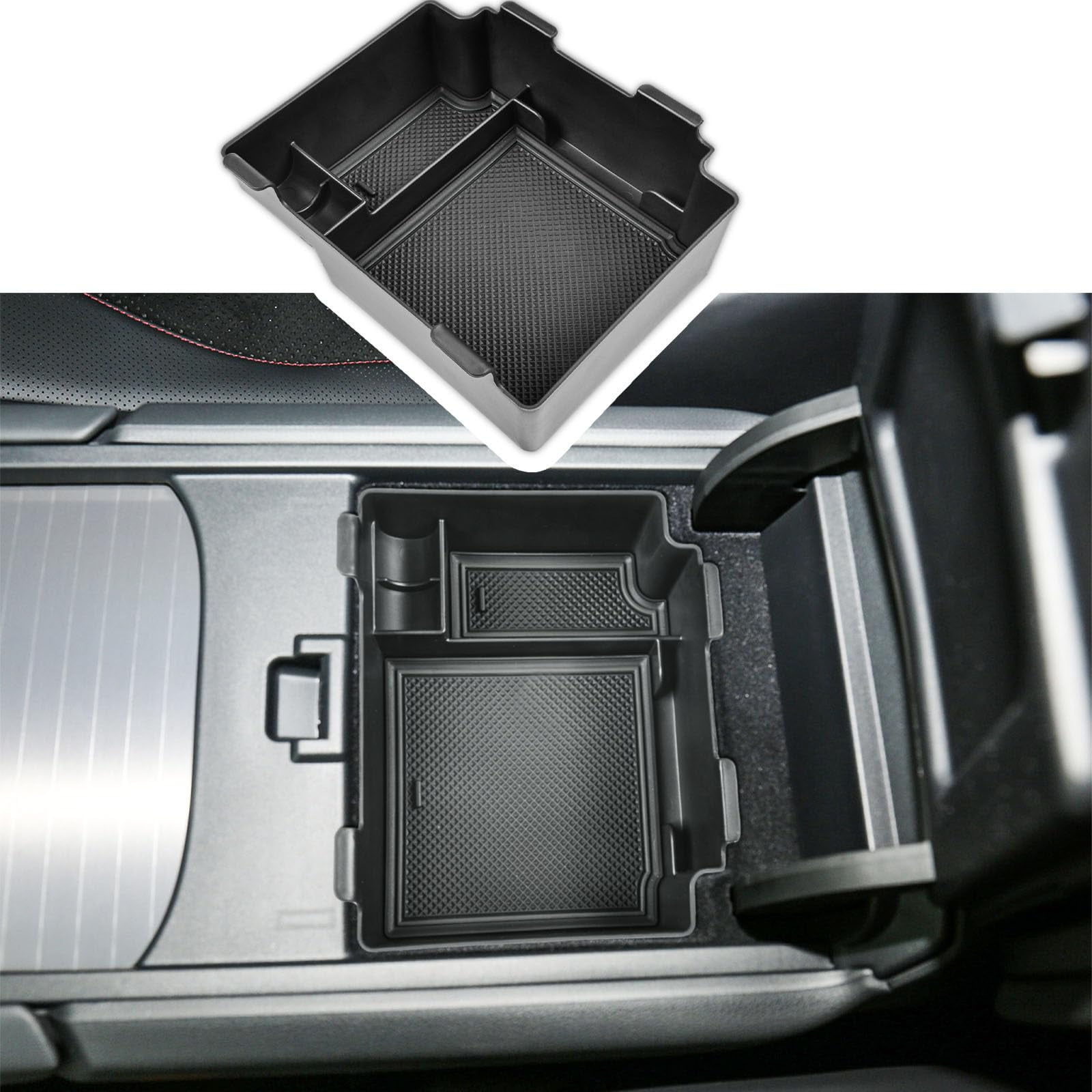 EDBETOS Center Console Organizer Tray Compatible with 2019-2023 2024 ...