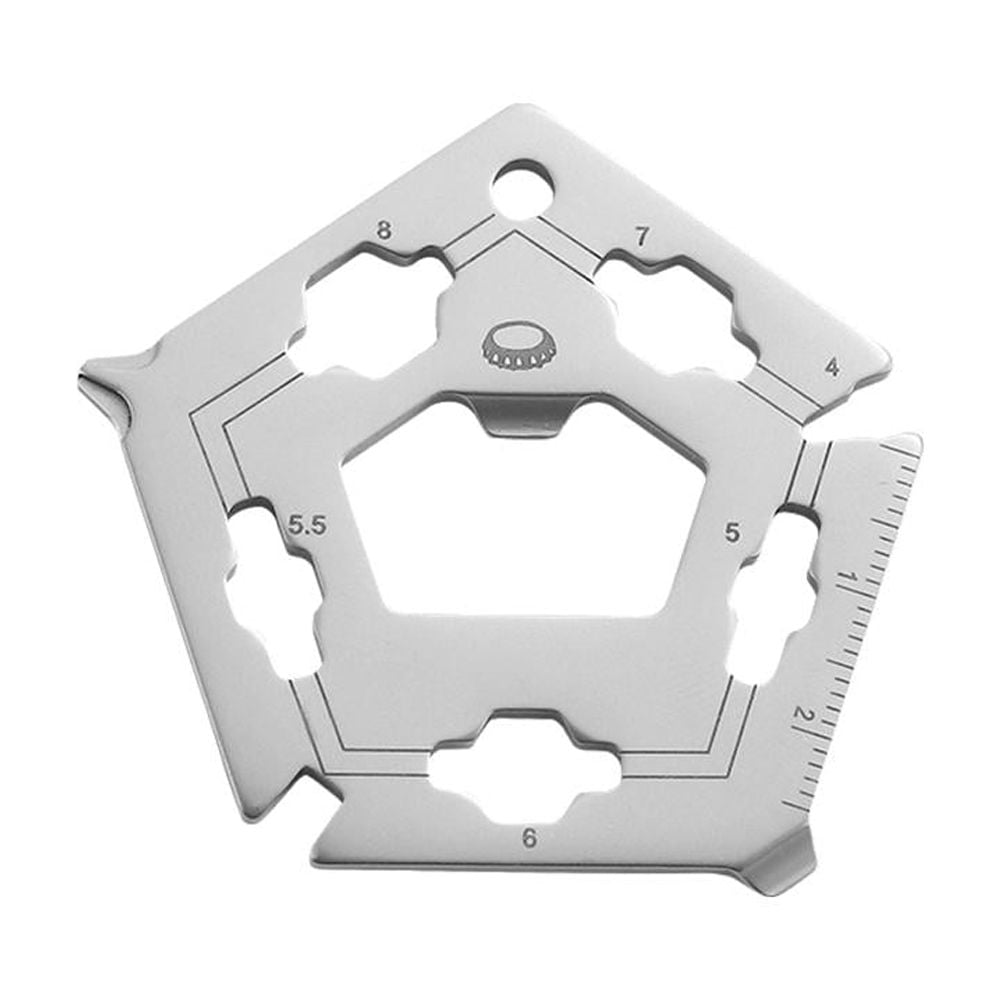 EDC Stainless Steel Multifunction Tools Keychain Bottle Wrench Cutter ...