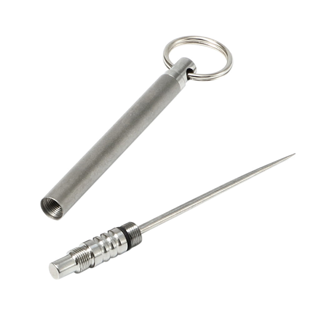EDC Titanium Rustproof Toothpick Fruit Fork Hygiene Travel Kit TC4 Ti ...