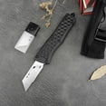 EDC Utility Knife, Box Cutter Retractable, 440C Steel Blade, with ...