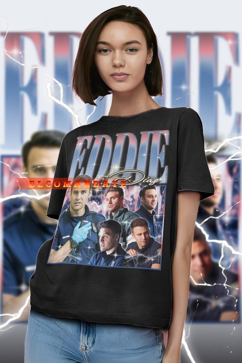 EDDIE DIAZ Actor Vintage Shirt, Eddie Diaz Actor Homage Tshirt, Eddie ...