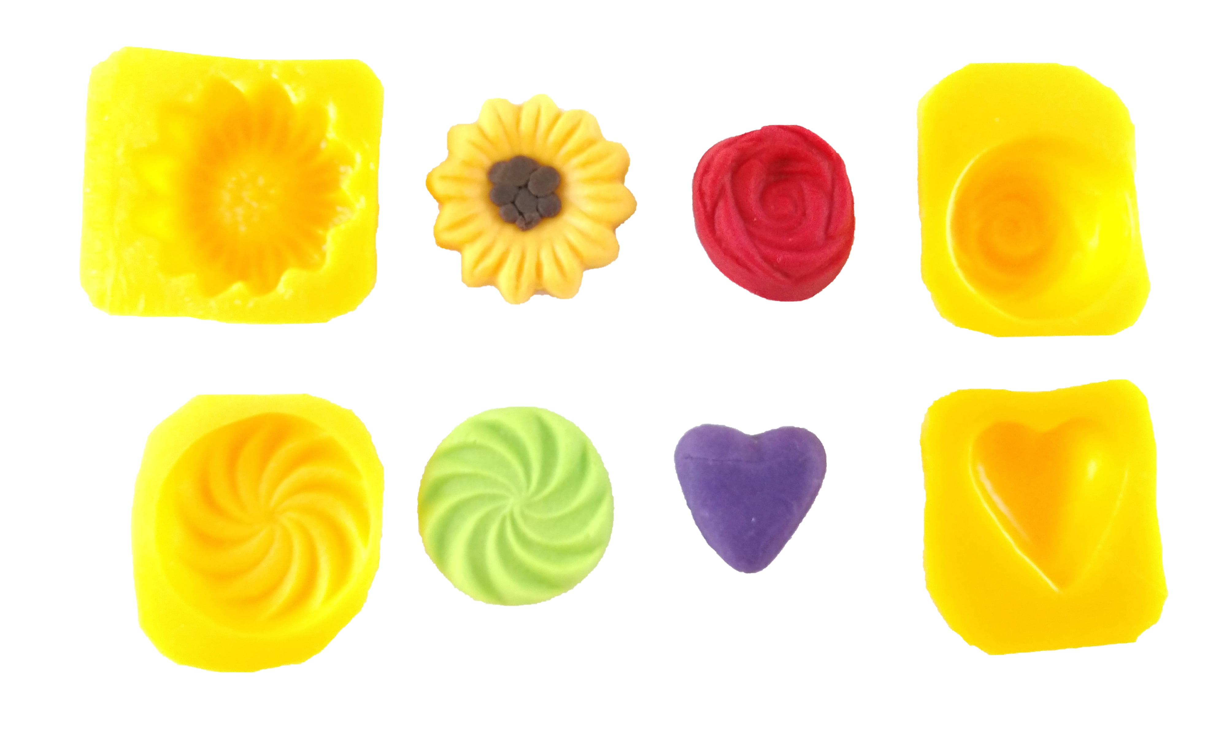 EDELAINE'S Assortment 1 Set 4 Cavity Silicone Molds for Cream Cheese ...