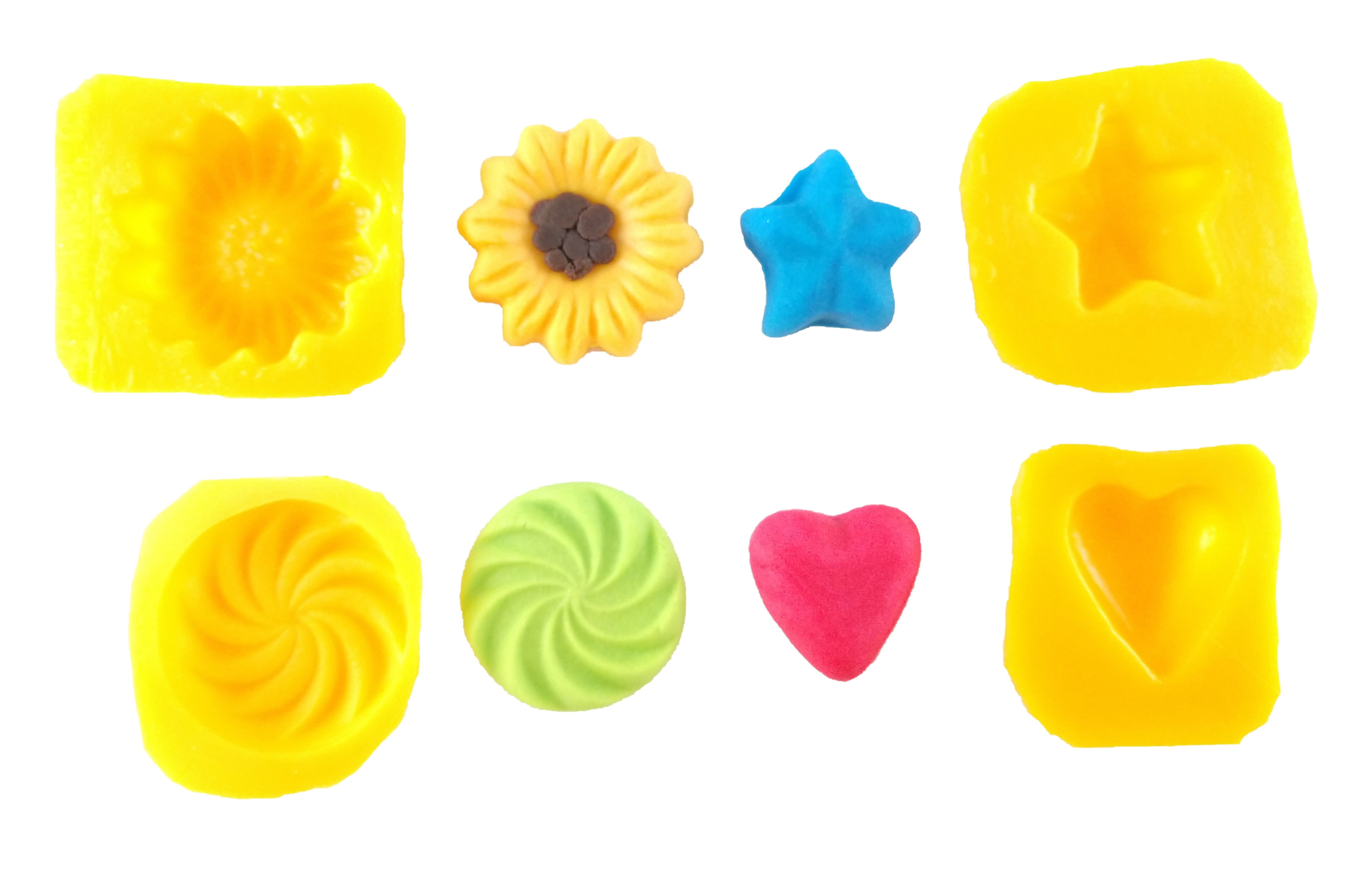 EDELAINE'S Assortment 3 Set 4 Cavity Silicone Molds for Cream Cheese ...