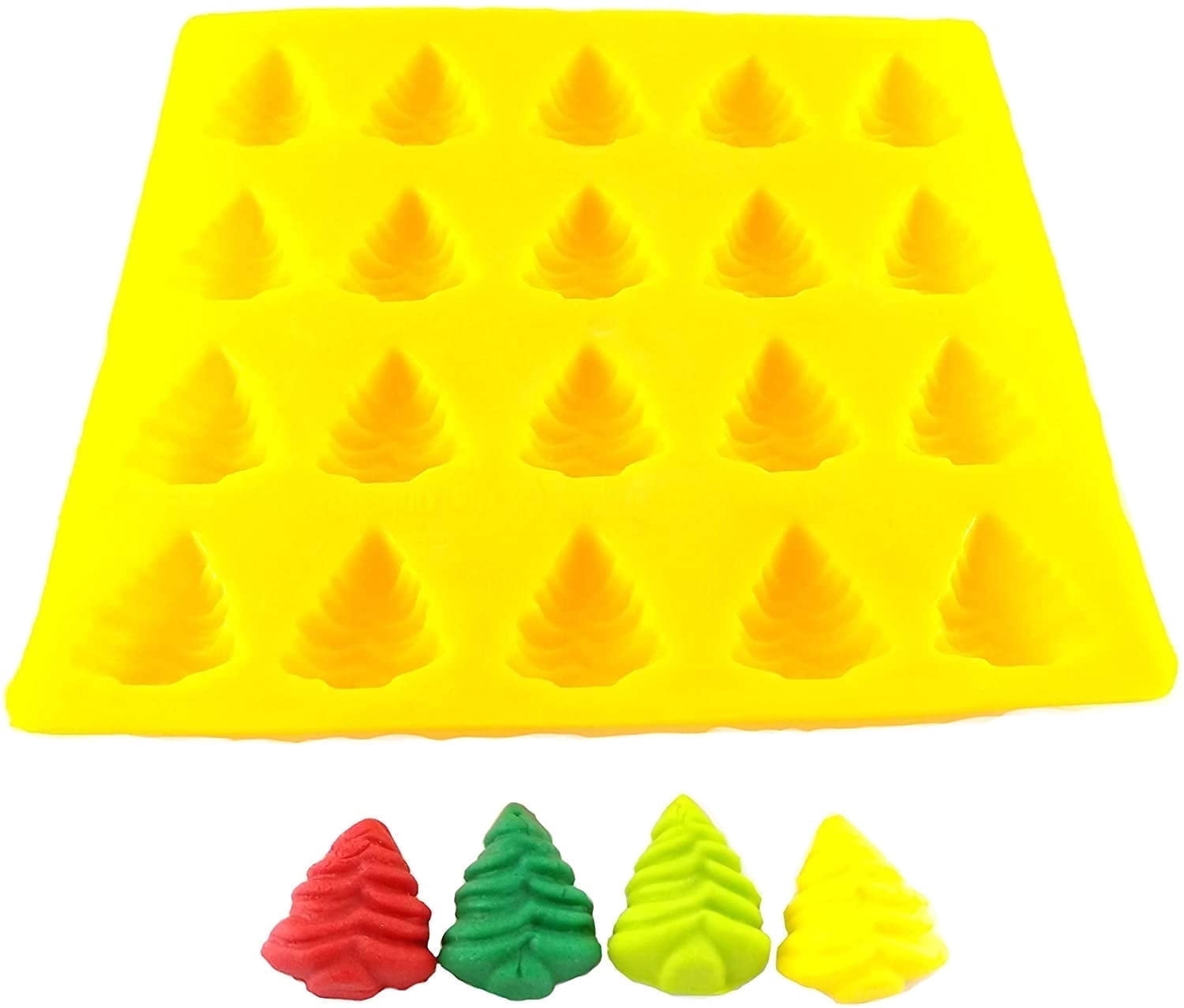 EDELAINE'S Tree 20 Cavity Silicone Molds for Cream Cheese Mints ...