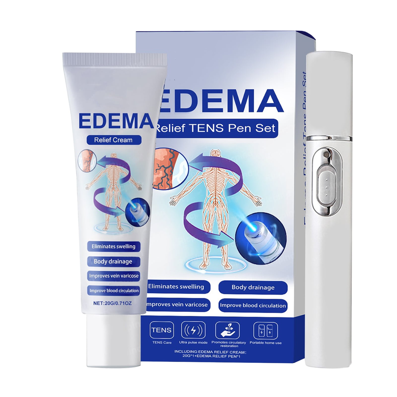 EDEMA Relief Tens Pen Set, Relief Cream - Walmart.com