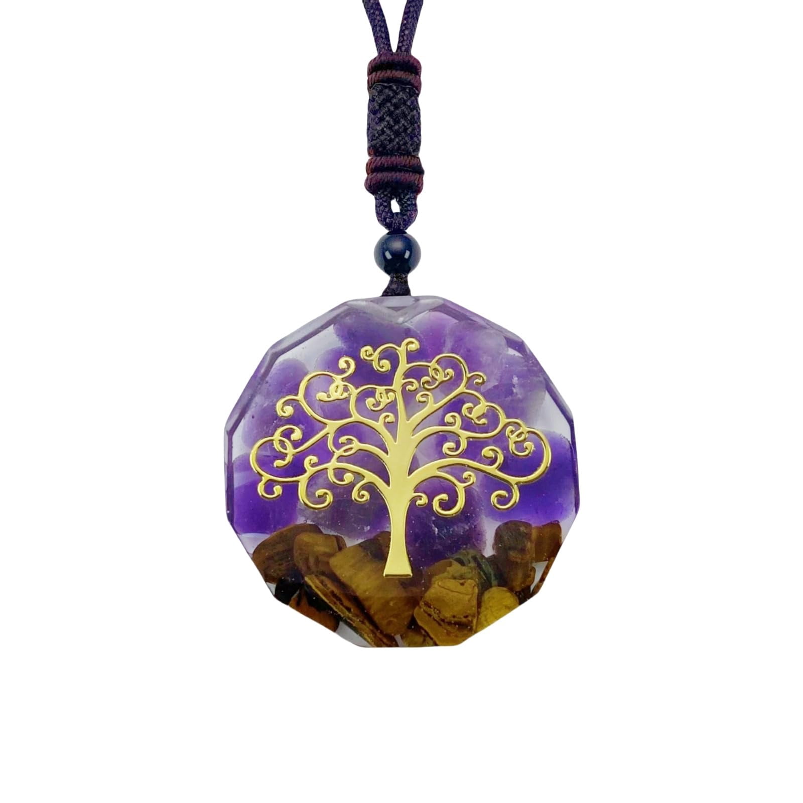 EDEN'S CALL Orgone Necklace, Tree of Life Orgonite Healing Crystal ...