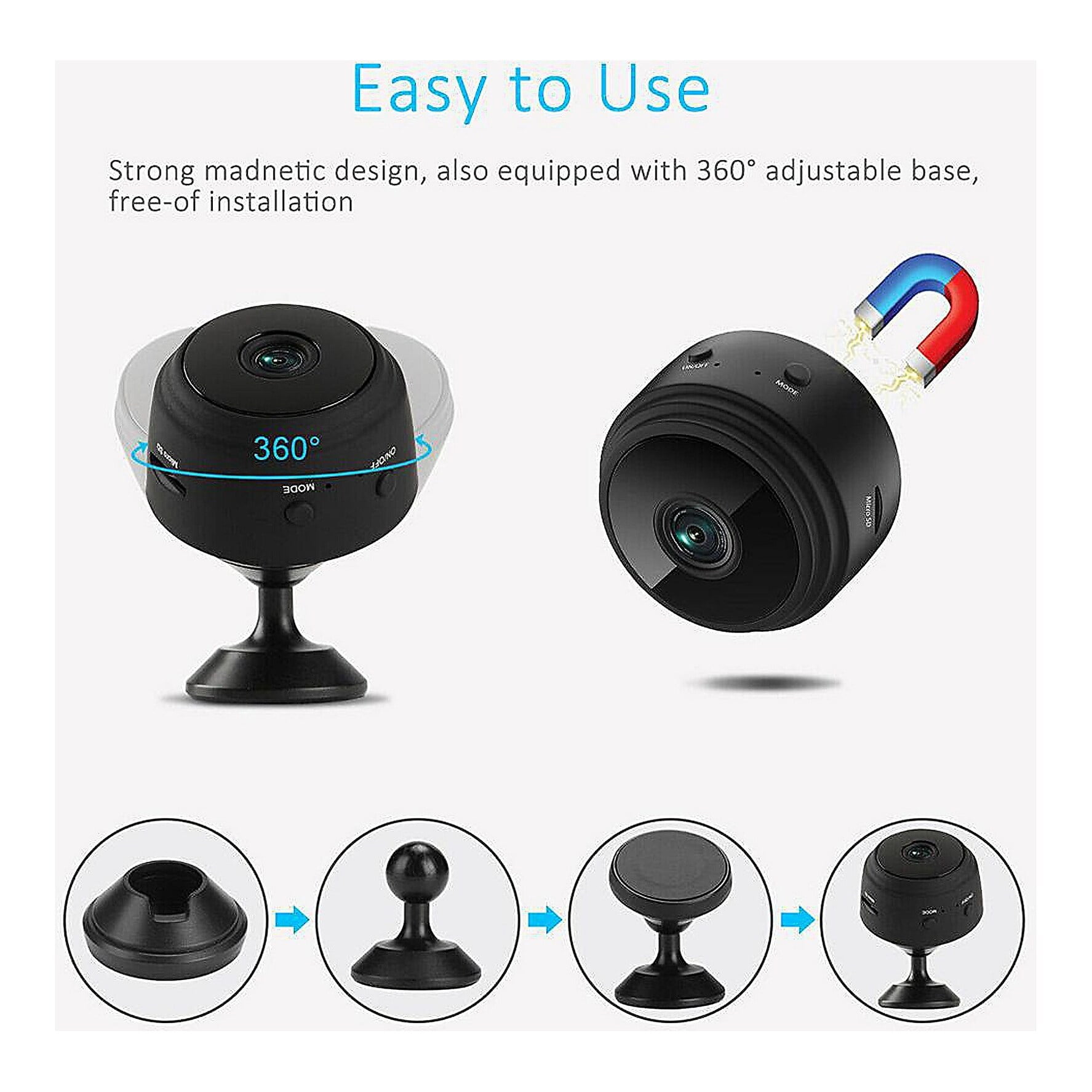 EDENN Mini Home Camera - Small - Walmart.com