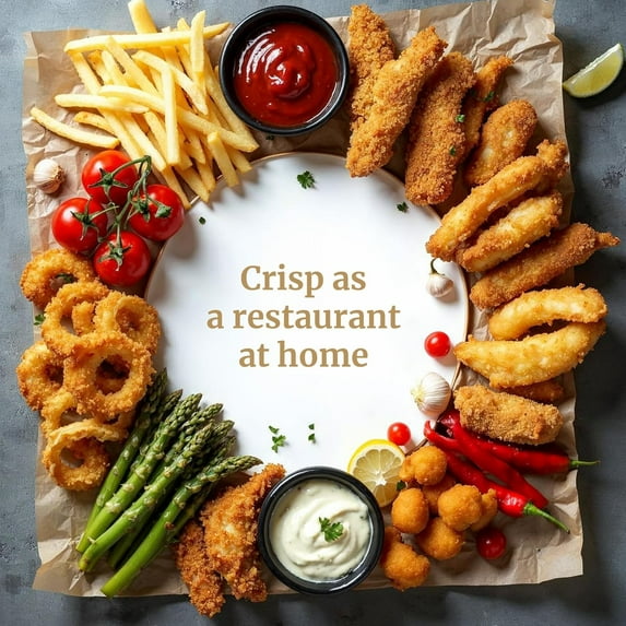 EDF-401TX 1700-Watt Triple Basket Electric Deep Fryer with Timer and ...