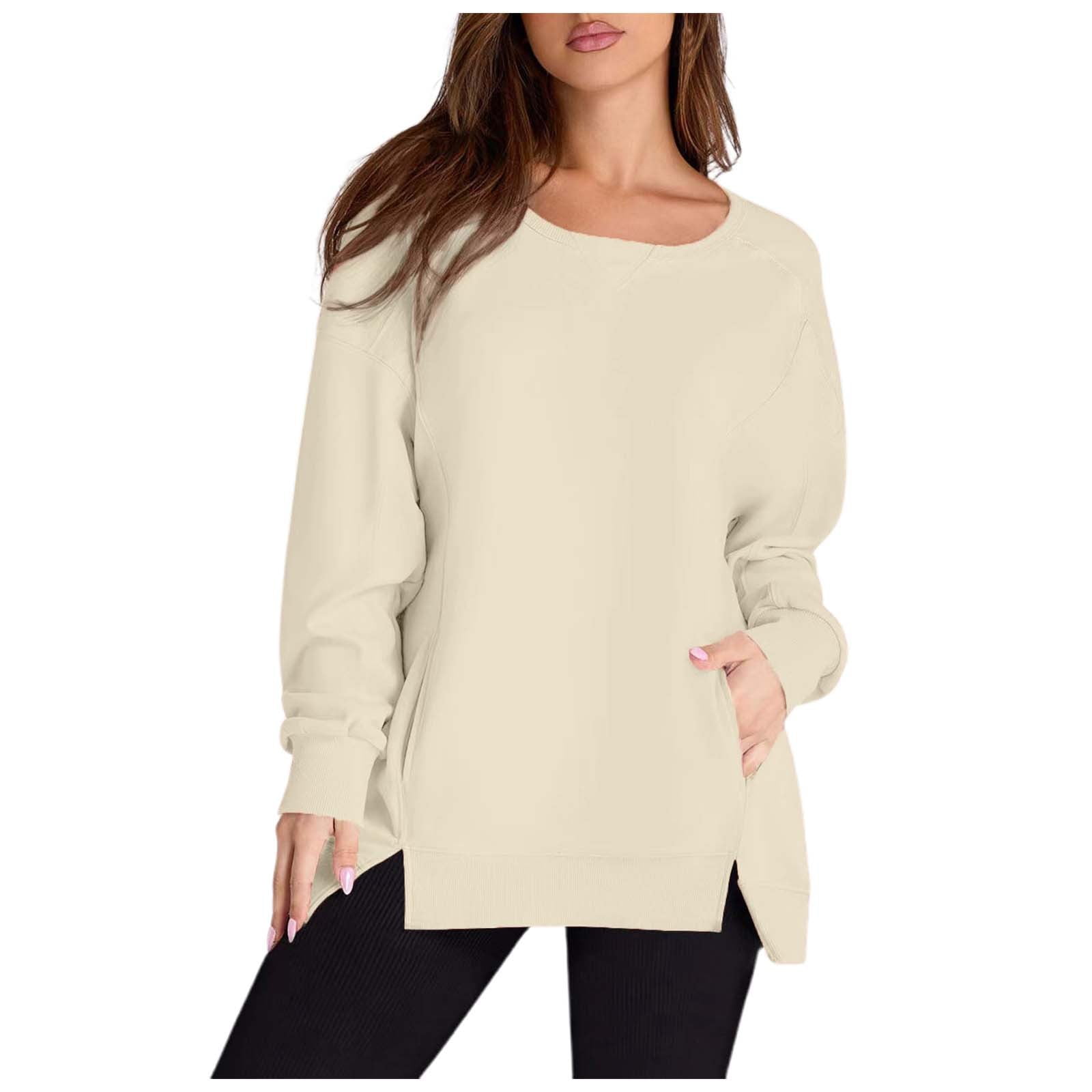 EDFBUYKRS Female Long Sleeve Sweatshirt Sweatshirt for Women Long ...