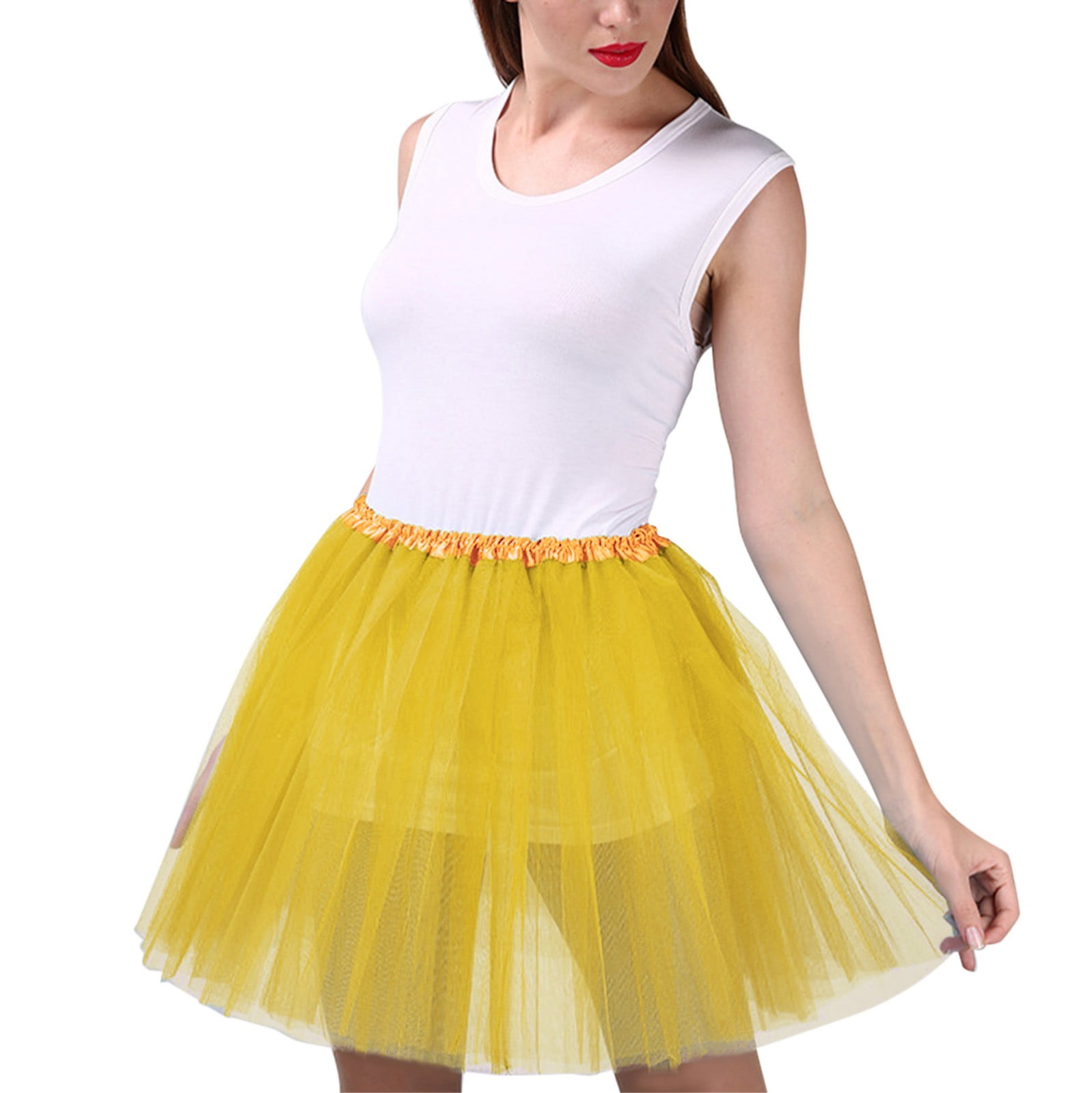 EDFBUYKRS Female Skirts Short Skirt Set Fall Women's Candy Color ...