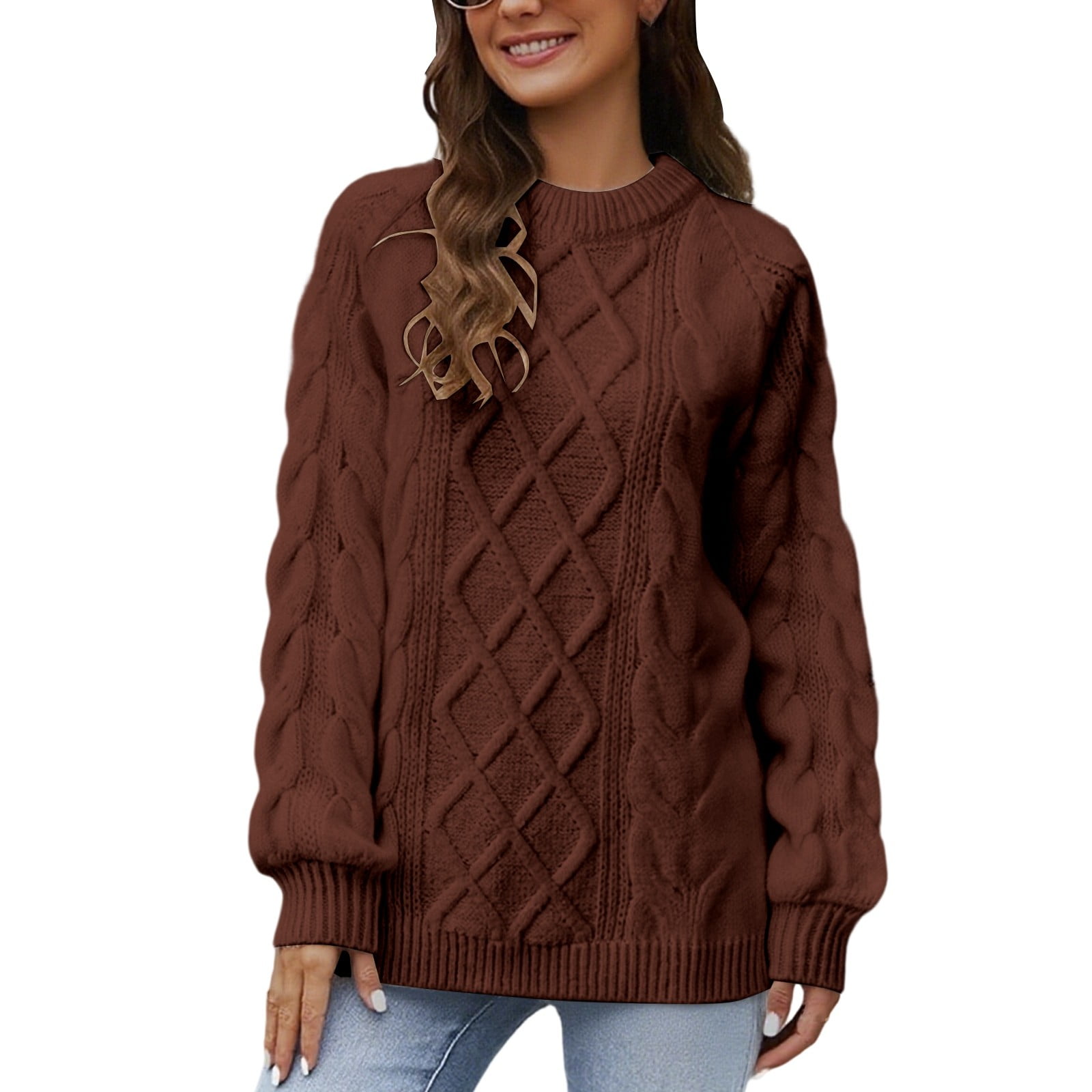 EDFBUYKRS Female Sweaters Sweaters for Women Base Layer Shirt Tops Mock ...