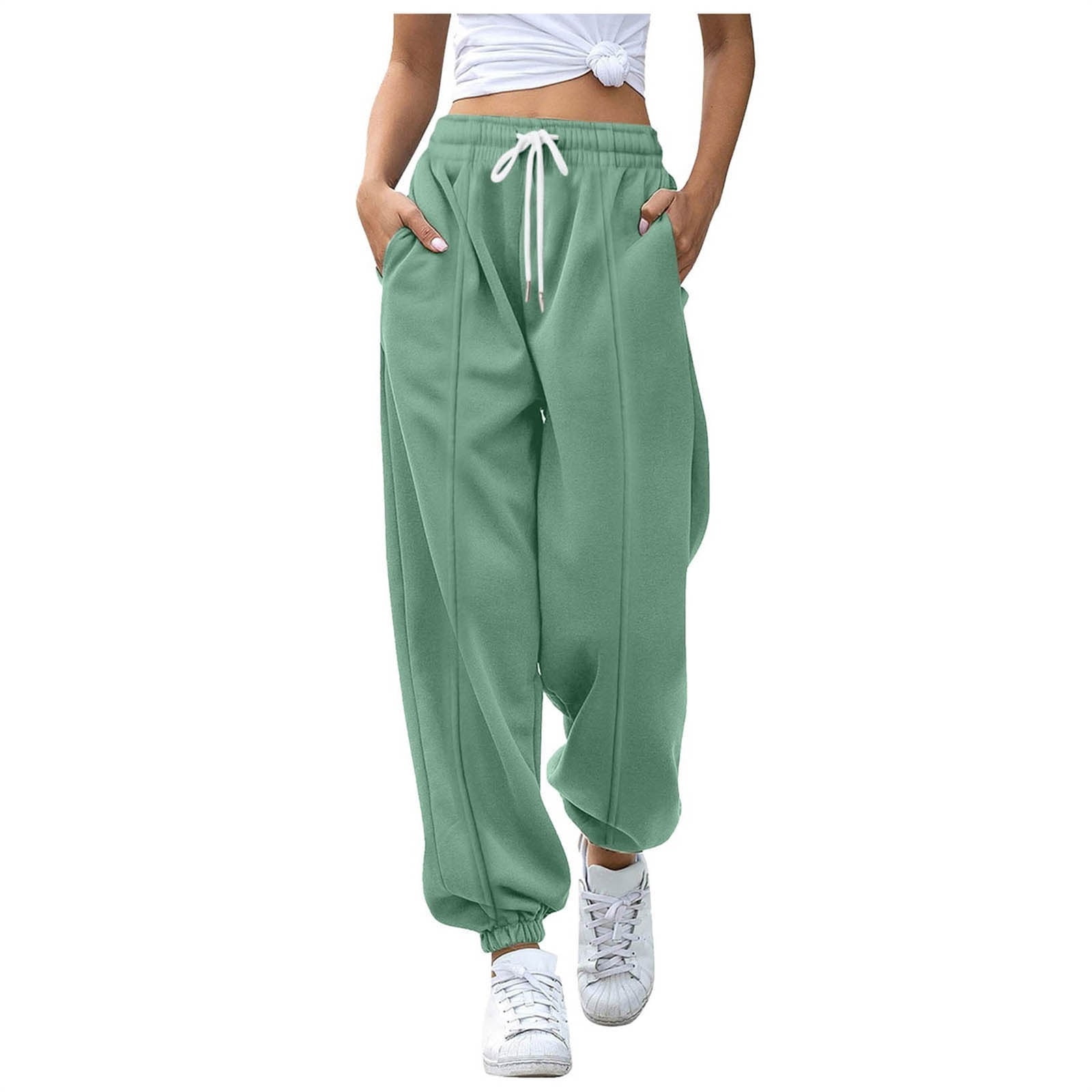 EDFBUYKRS Female Women Pants Casual Business Pants for Women Flare ...