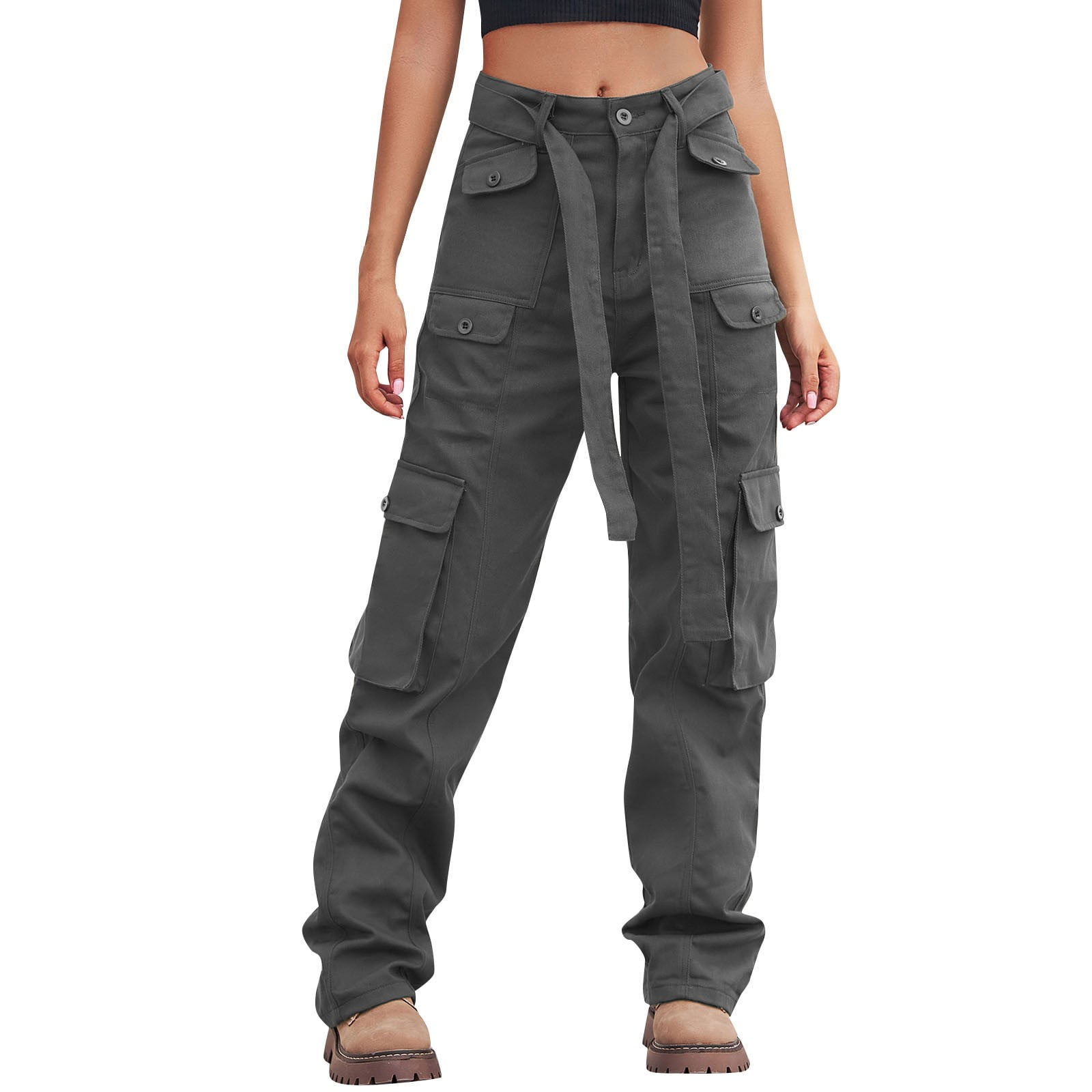 EDFBUYKRS Female Women Pants Casual Wide Leg Pants for Women Casual ...