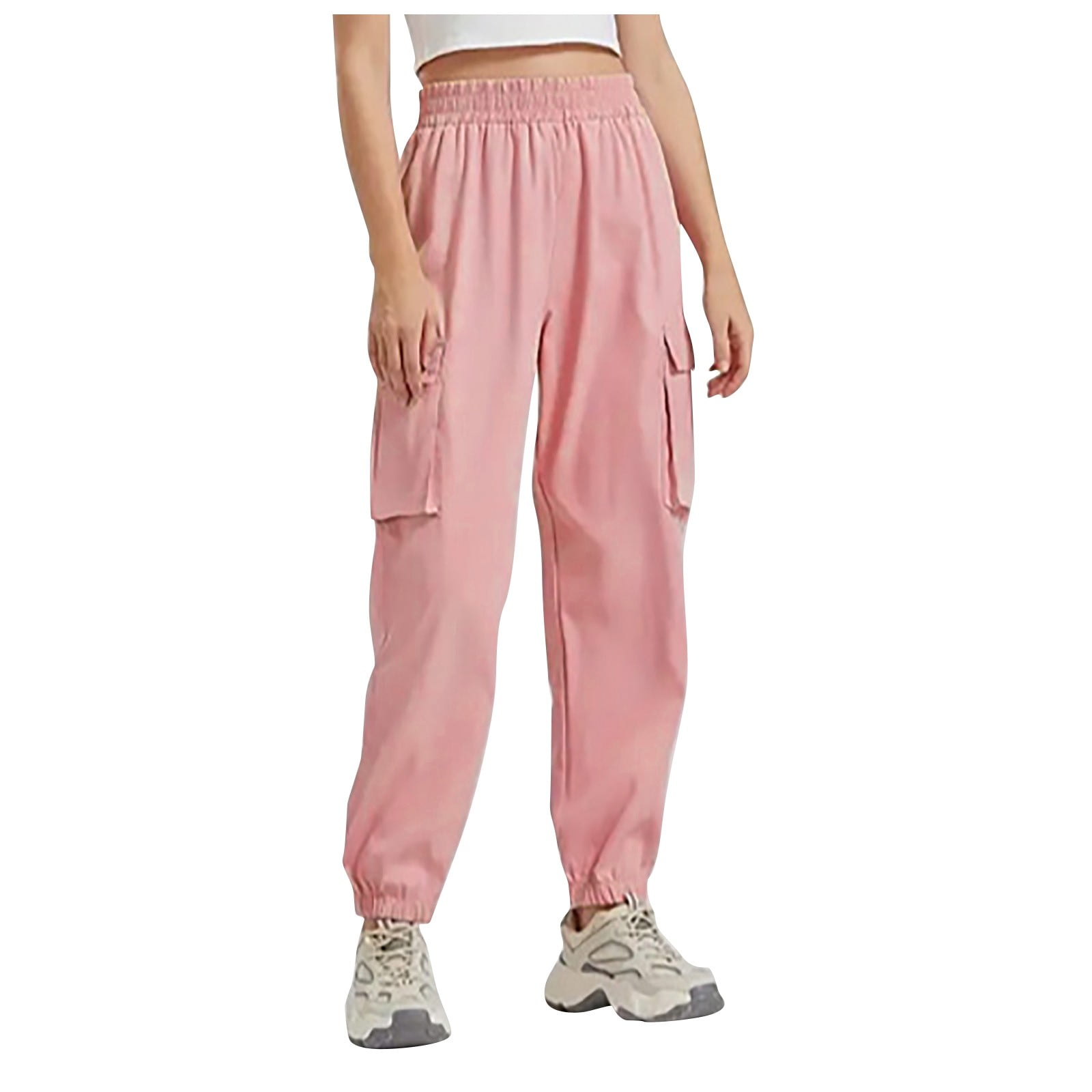 EDFBUYKRS Female Women Pants Casual Womens Trouser Pants Short Length ...