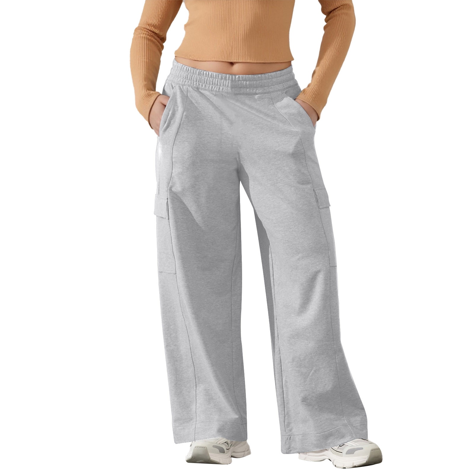 EDFBUYKRS Female Women Pants Casual Work Pants Women Plus Size Petite ...