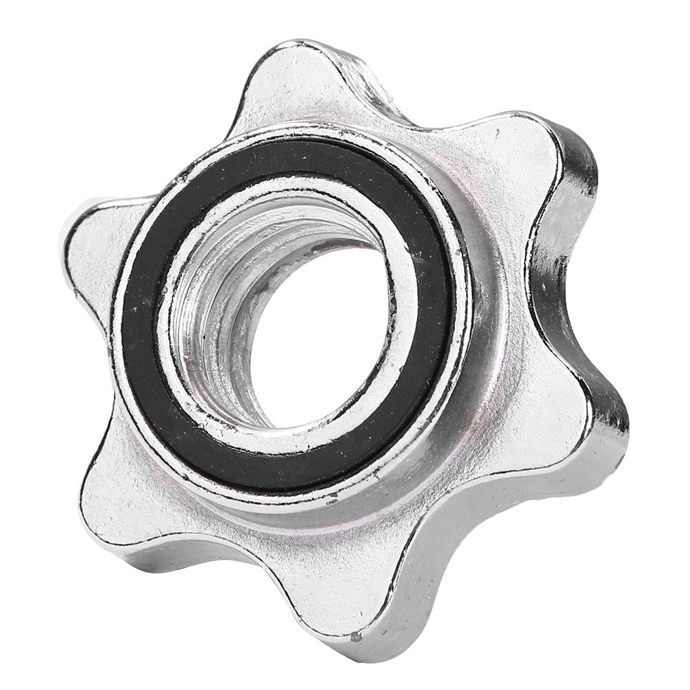 EDFRWWS Lifting Standard Hex Nut Barbell Bar Solid Steel Spin-lock ...