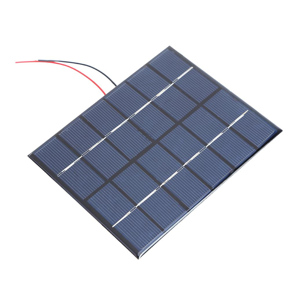 EDFRWWS Portable 2W 6V 330mA Polysilicon Solar Power Panel DIY Kit ...