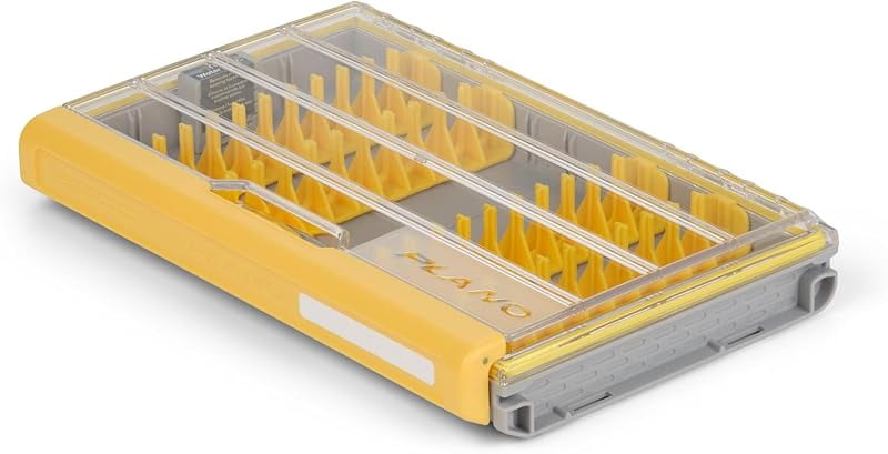 EDGE 3700 Premium Tackle Utility Box, Gray and Yellow, Stackable ...