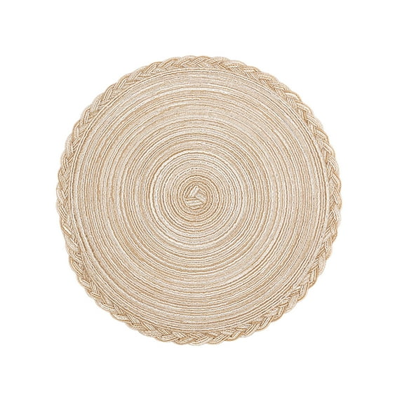 EDHITNR 18cm Ramie Yarn Dining Table Mat, Heat Insulation Pad ...