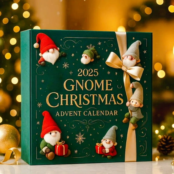 EDHITNR 2025 Gnome Christmas Advent Calendar, 24 Unique Gnome Figurines ...