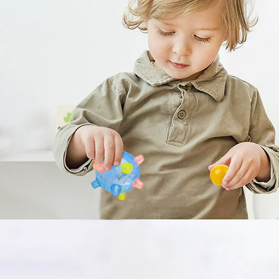 EDHITNR Automatic Bouncing Dog Toy, Interactive Jumping Ball with ...