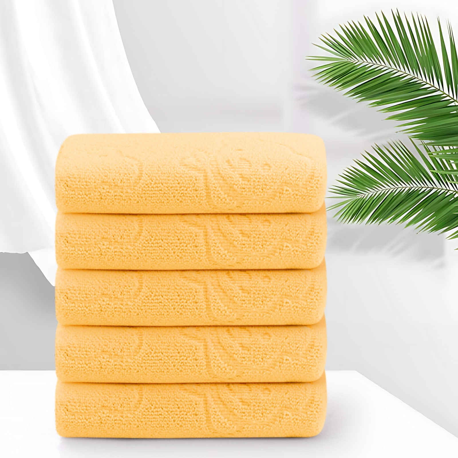 EDHITNR Bear Embossed Face Towel, Super Absorbent Soft Bath Towel for ...