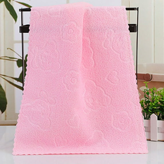 EDHITNR Bear Embossed Face Towel, Super Soft Absorbent Microfiber Towel ...