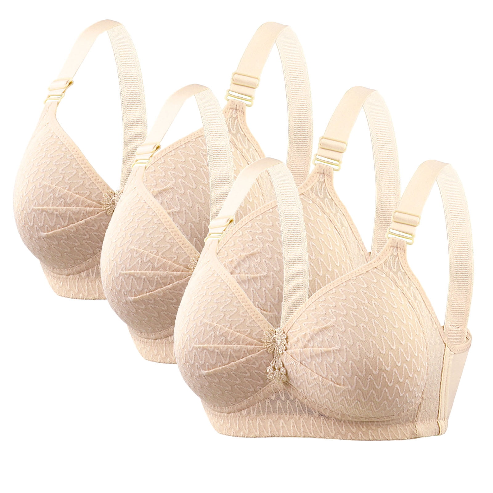 EDHITNR Bras For Women Under $10 Wireless Push Up Bra Middle Aged And ...