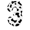 EDHITNR Cow Print Birthday Balloon, 40 Inch Number 0-9 Helium Foil ...