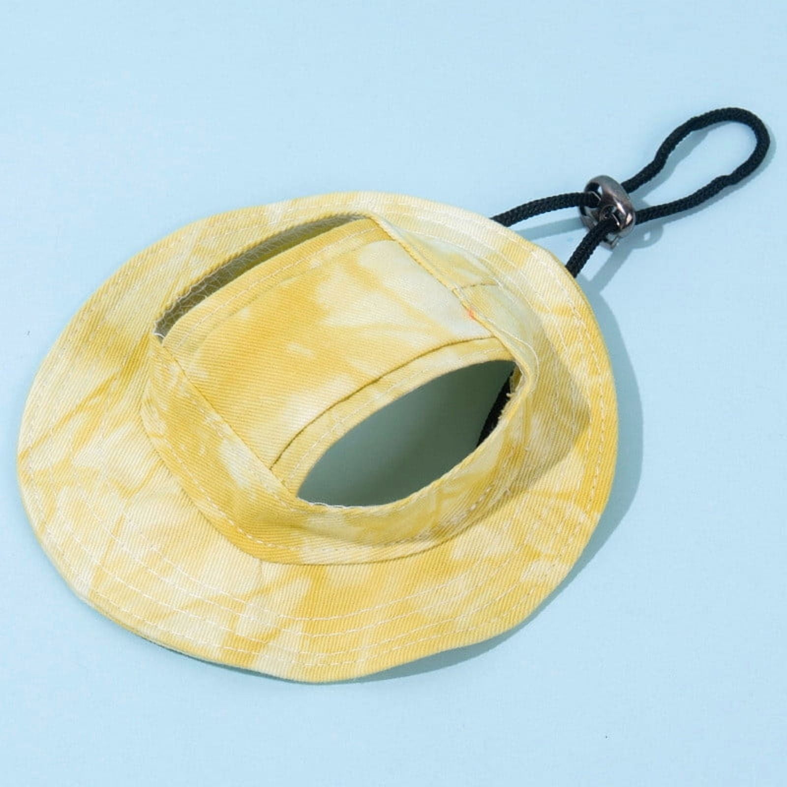 EDHITNR Dog Sun Visor Hat, Breathable Pet Sun Hat for Summer, UV ...