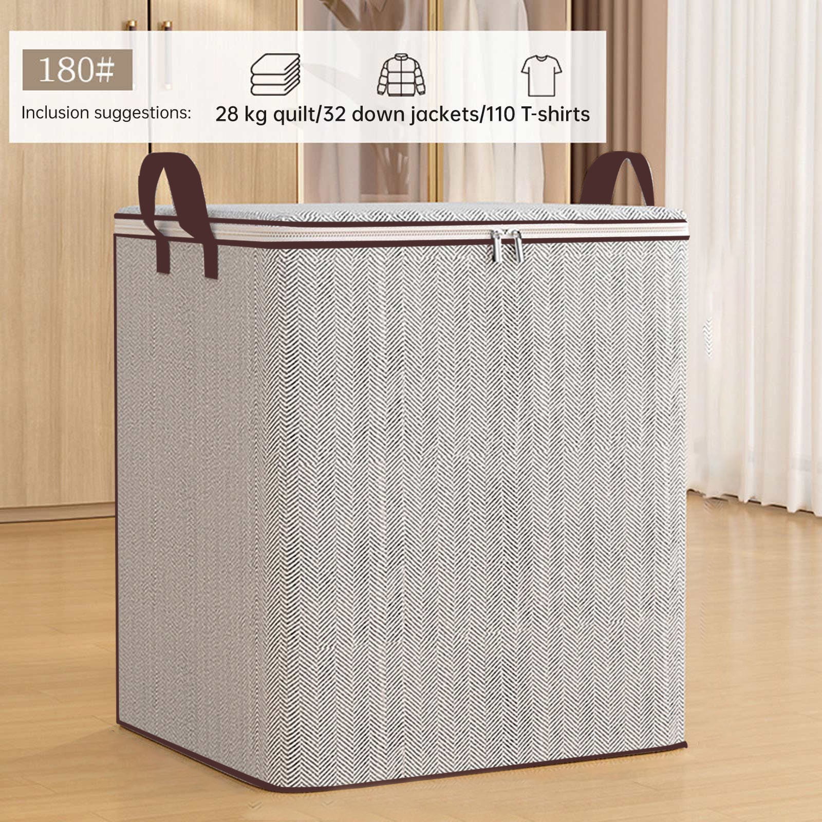 EDHITNR Foldable Storage Bags, Large Capacity Clothes Quilt Organizer ...