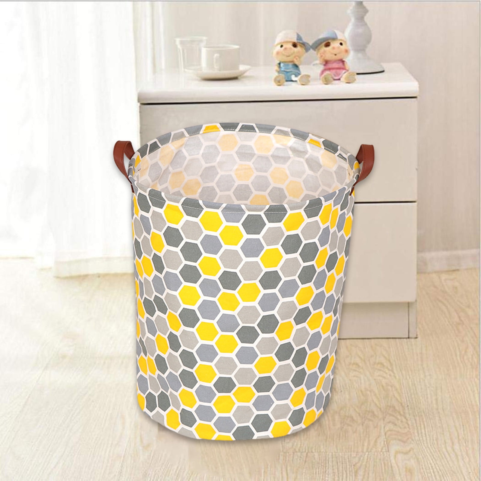 EDHITNR Folding Laundry Basket Bathroom Hamper Dirty Clothes Storage ...