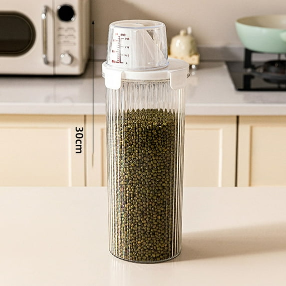 EDHITNR Food Grade Rice Storage Container, Airtight Kitchen Cereals ...