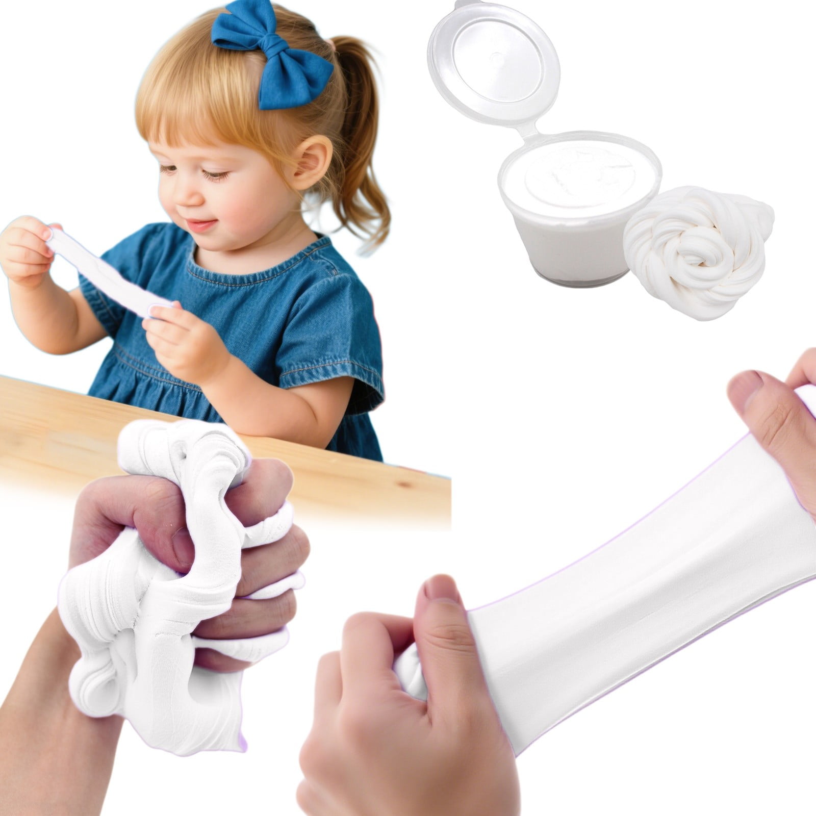 EDHITNR Furry Cloud Butters Slimes Clay Toy, Non Settling DIY Slime ...