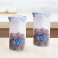 EDHITNR Graduated Round Storage Jars, Sealing Kitchen Canisters with ...