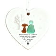 EDHITNR Heart-Shaped Sea Glass Friendship Ornament, Handmade Sea Glass ...